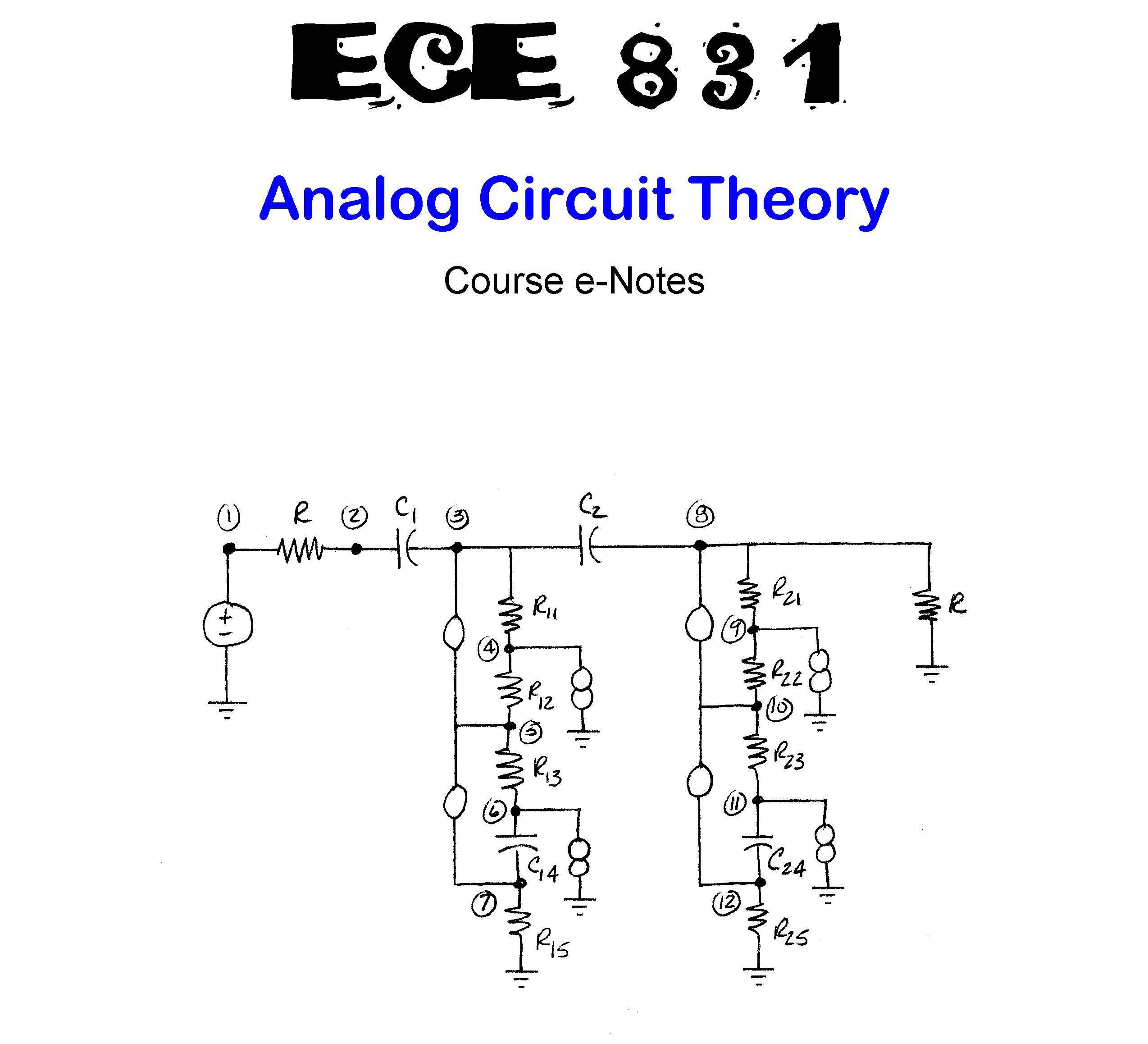 ECE 831: Analog Circuit Theory – Willow Electronics, Inc.