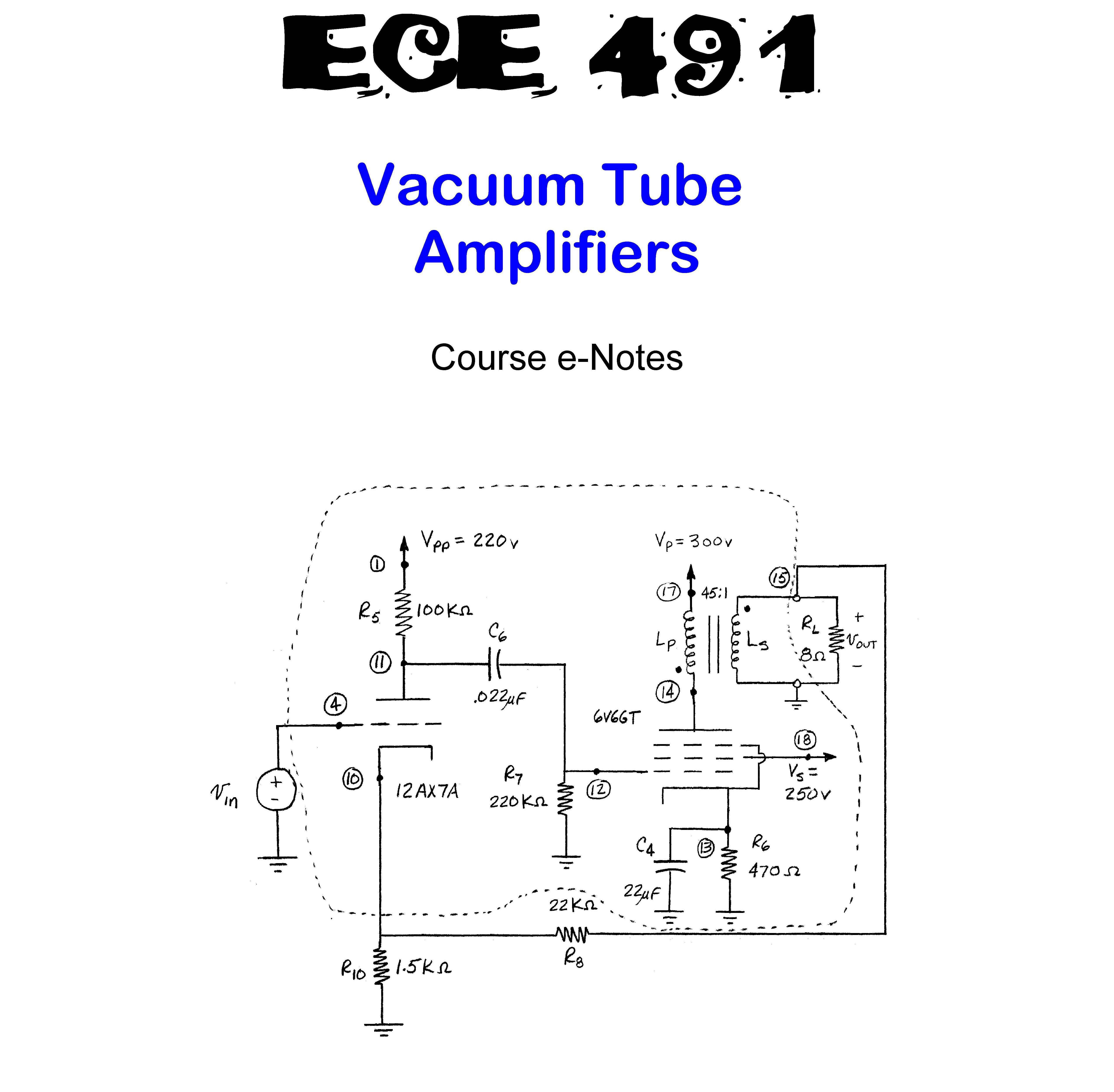ECE 491: Vacuum Tube Amplifiers – Willow Electronics, Inc.